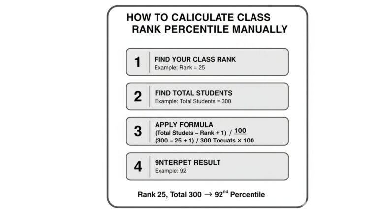 Class Rank Percentile Calculator: Meaning, Formula & Examples