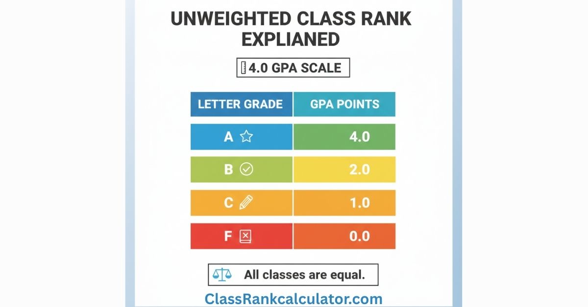 How to Calculate Weighted Class Rank vs Unweighted