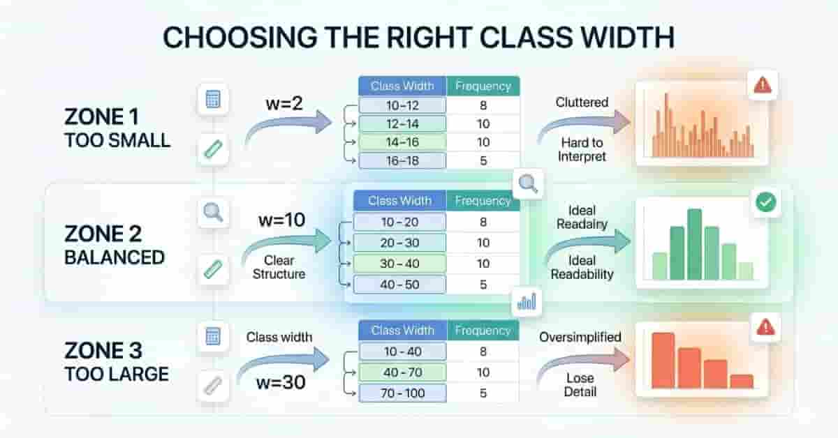 Class Width in Statistics – How to Calculate for Frequency Distributions