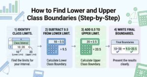 Lower and Upper Class Boundaries (How to Find Them Easily)