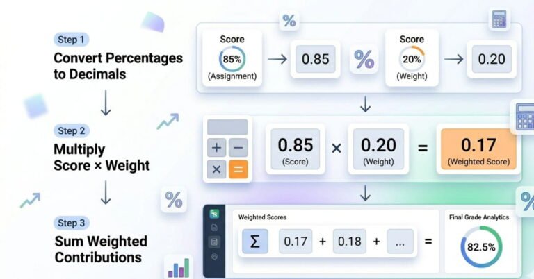 How to Calculate Weighted Grades (Formula & Examples Guide)